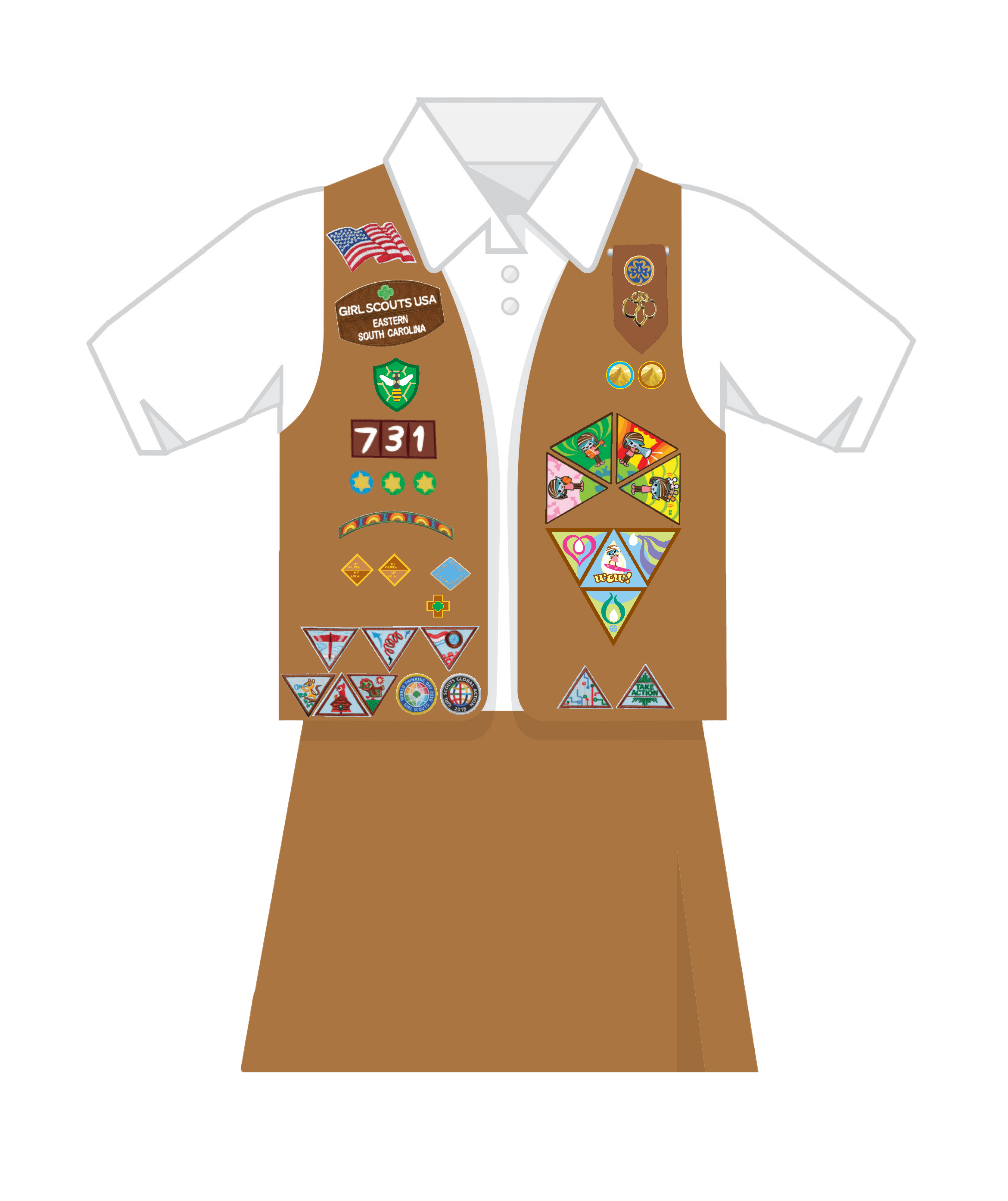 Uniform Basics from Daisies to Ambassadors – GSCCC Blog